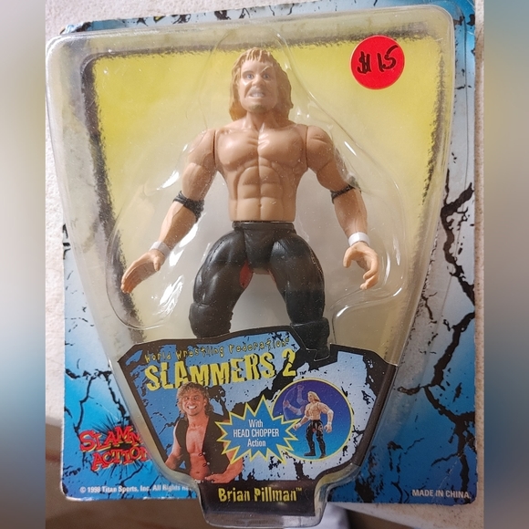WWE | Toys | Wwf Slammers 2 Brian Pillman Action Figure | Poshmark